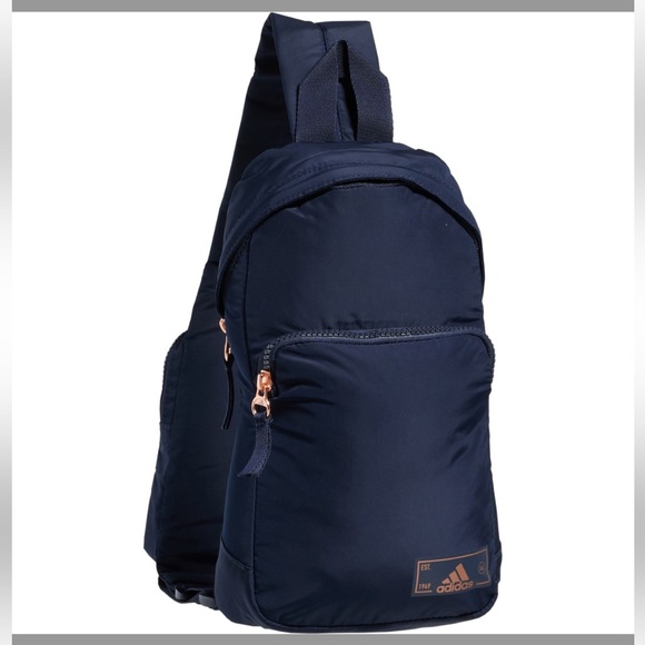 adidas | Bags | Adidas Blue Backpack Compact Design New Without Tag ...